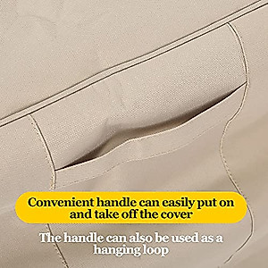 SELUGOVE Caddy Cover,Khaki Thick Fabric Waterproof Caddy Cover