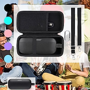 Khanka Hard Travel Case Replacement for Bose SoundLink Flex Bluetooth Portable Speaker (Black)