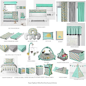 Bacati Solid Mint 2 Pc Cotton Percale Crib Sheets