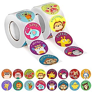 1000 PCS Teacher Stickers for Kids, Reward Stickers, 16-Specialized-Design Stickers for Teachers Elementary School - Classroom Stickers, Potty Training Stickers, Motivational Sticker