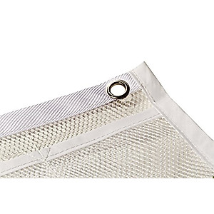 Shower Curtain Bathroom Organizer -9 Pockets- Perfect for Organizing Your Home Bath. Organize Your Toiletries and kid’s Toys in Nine Durable Deep Mesh Pockets. Hang on Existing Shower Curtain Rings.