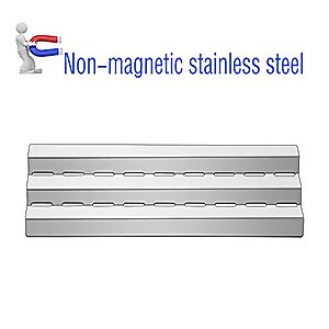 Boloda Grill Heat Plate for Master Forge, Lowes, Perfect Flame, Huntington 6761-64, GrillPro 235089S, 17-9/16" x 6-5/16", Stainless Steel Grill Heating Plate