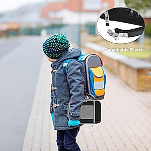 Amersun Kids Lunch Box with Supper Padded Inner Keep Food Cold Warm for Longer Time, Leak-proof Solid Insulated School Lunch Bag with Multi-Pocket for Teen Boys Girls,CPC Certified Black Grey New