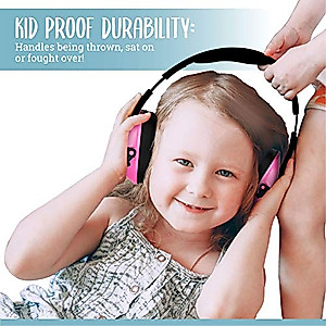 My Happy Tot Noise Cancelling Headphones for Kids, Adjustable Baby Ear Protection Earmuffs with Ergonomic Design, Blue