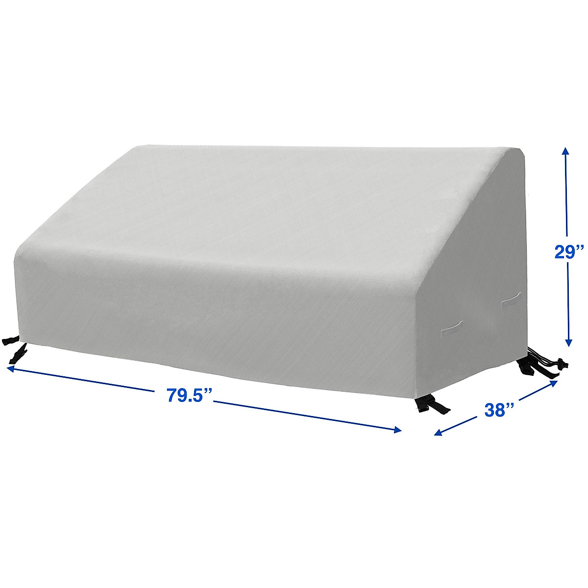 Simple Houseware 3-Seater Deep Lounge Patio Sofa Cover, 79 x 38 x 29 Inches