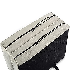 i frmmy Memory Foam Extra Thick Kneeling Cushion Pad- Garden Kneeler for Gardening, Bath Kneeler for Baby Bath, Knee Mat for Work, Extra Large 22x 12 Inch, Thick 2.9 Inch (Gray)