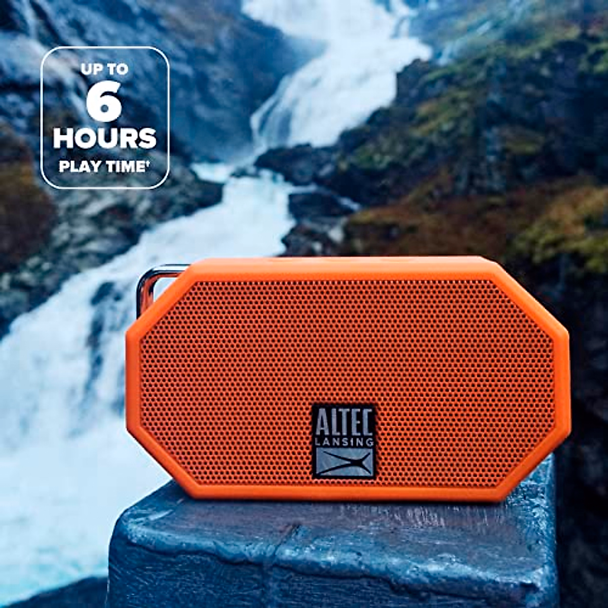 Altec Lansing Mini H2O - Waterproof Bluetooth Speaker, IP67 Certified & Floats in Water, Compact & Portable Speaker for Hiking, Camping, Pool, and Beach