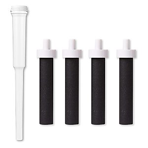 Water Bottle Straw, Water Bottle Filter for Brita, Replacement Parts for Brita Insulated Filtered Stainless Steel and Plastic Water Filter Bottle, Water Filter Straw with 4Pcs Water Bottle Filters.