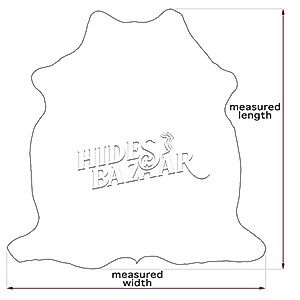 HIDES BAZAAR Light-Tricolor Cowhide Rug, White, Brown and Black Color Mix, Natural Leather Hide, Area Rug (5x7ft)