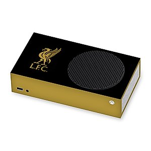 Head Case Designs Officially Licensed Liverpool Football Club Liver Bird Gold On Black Art Vinyl Sticker Gaming Skin Decal Cover Compatible with Xbox Series S Console