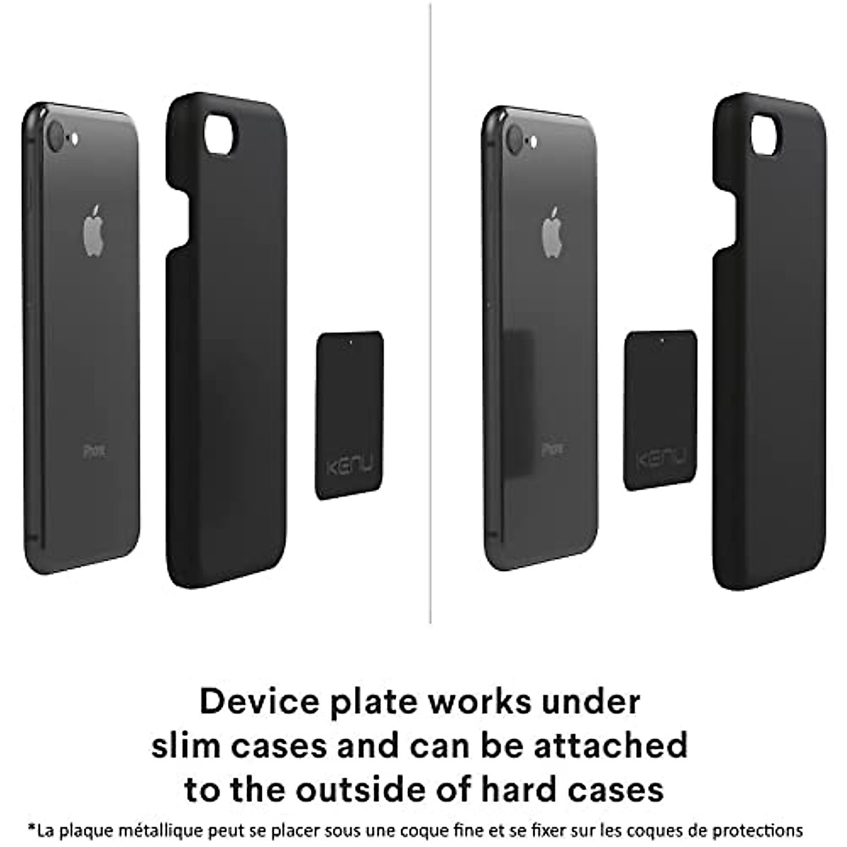 Kenu Airframe Magnetic Phone Car Mount for Air Vent - Portable Mobile Holder - 360 Degree Rotation - 6 Powerful Magnets with 1 Reusable Steel Plate - Use with Latest iPhones, Samsungs, and Androids