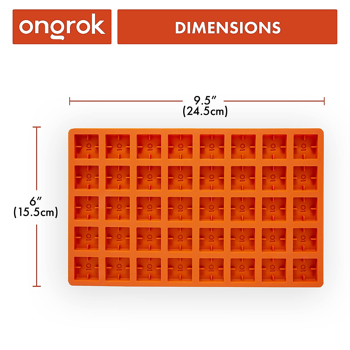ONGROK Scored Silicone Gummy Molds, 4ml, with Dropper, BPA Free