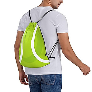 YOPIGOT Tennis Drawstring Bag Tennis String Bag Waterproof Light Durable Gym Sports Yoga Beach Sackpack For Men Women