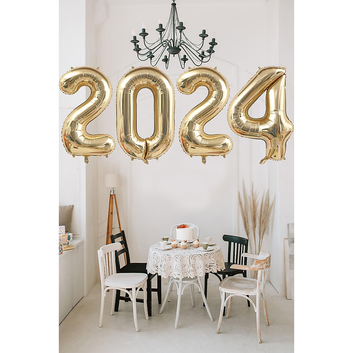2024 Balloons Huge Light Gold 40 Inch 20-24-22-40 Large Champagne Gold Helium Mylar Foil Number Balloon Anniversary Festival Birthday Halloween Party Supplies Big Class of 2024 Graduation Decoration