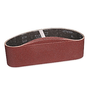 POTUINOM Sanding Belt 4 x 36 Inch,Belt Sander Belts 80 Grits,Best for Sanding Wood,Metal and Paint(5 Pack)