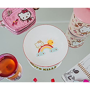 Sanrio Hello Kitty Rainbow 9-Inch Ceramic Coupe Dinner Bowl