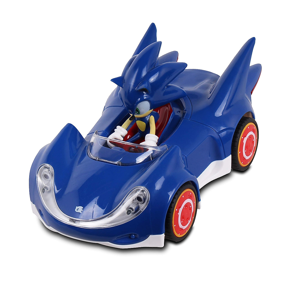 NKOK Sonic The Hedgehog All Stars Racing Pull Back Action, Video Game Legend, Speed Star by Tails, No Batteries Required, Pull Back – Release - and Watch it go, Great Gift