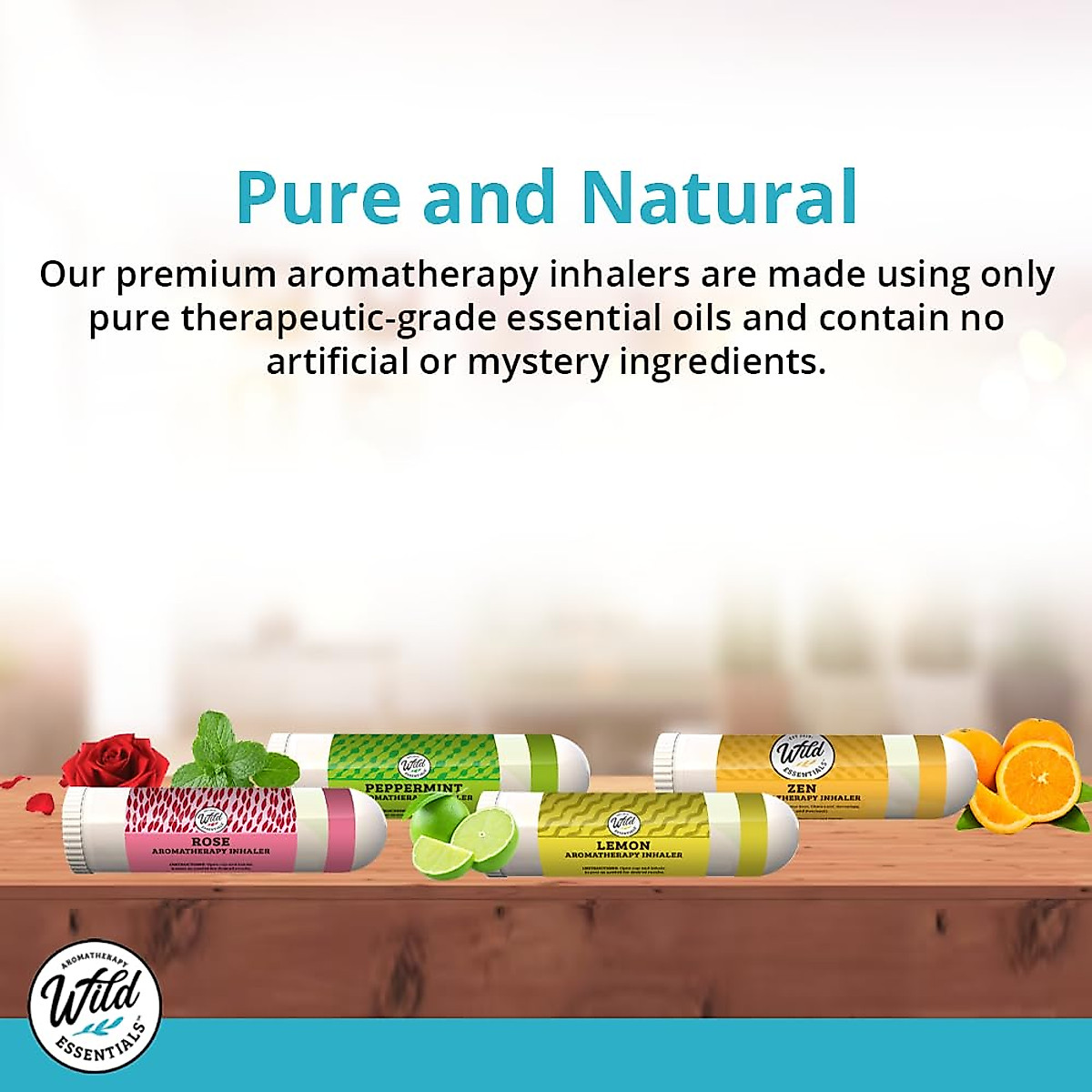 Wild Essentials 3 Pack of Quit Smoking Aromatherapy Nasal Inhalers Made with 100% Natural, Therapeutic Grade Essential Oils to Help You Kick The Habit and Quench The Cravings