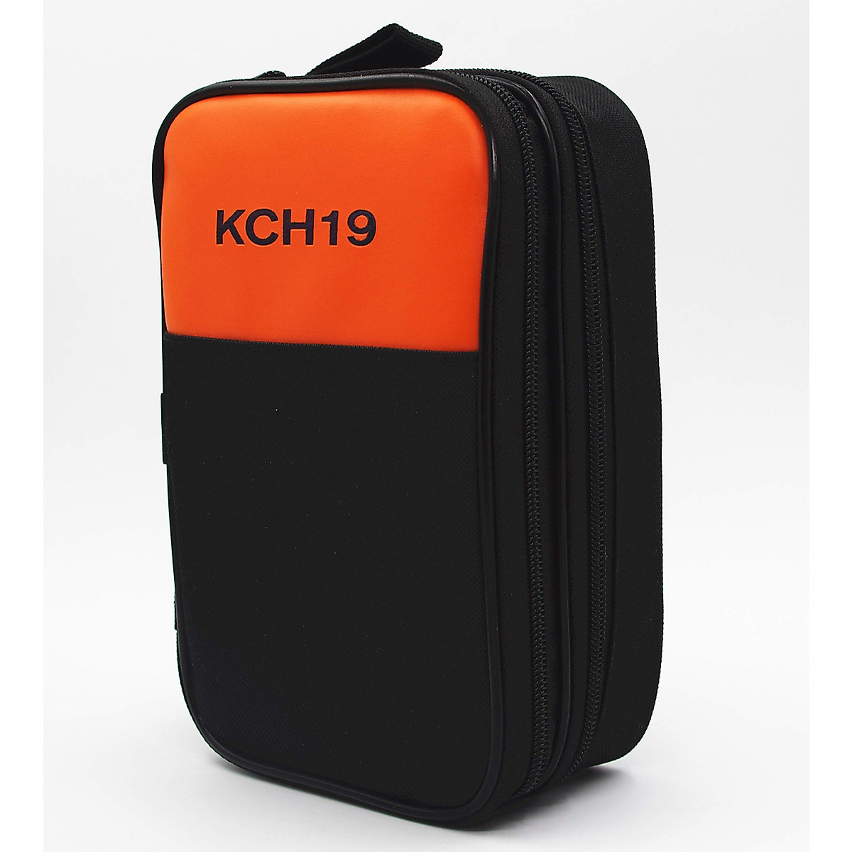 TestHelper KCH19 Double Layered & Padded Carrying Zipper Case with Wrist Strap Use for Handheld Multimeter,Phase Indicator,Thermometer, Calibrator,Clamp Meter