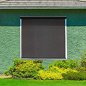 Keystone Fabrics E70.108.60 Premium Outdoor Sun Shade, 10' Wide x 8' Drop, Kona