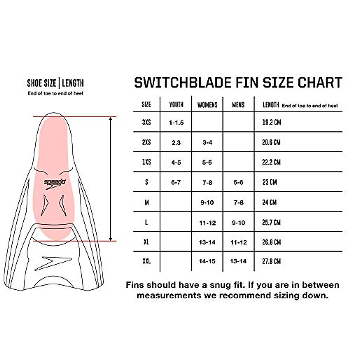 Speedo unisex adult Swim Training Switchblade Fin, Black/Red, XXL - Men s Shoe size 13-14 Women Shoe 14-15 US