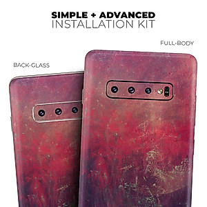 DesignSkinz Abstract Fire & Ice V11 Protective Vinyl Decal Wrap Skin Cover Compatible with The Samsung Galaxy S20 (Screen Trim & Back Glass Skin)