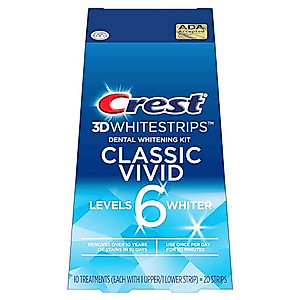 Crest 3d White Vivid Teeth Whitening Strips 10 Count