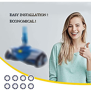 AMI PARTS Wheel Ball Bearings 9-100-1108 Replacement Part Compatible with Pressure Pool Cleaners 360 380 and 3900 Sport (8 Pack)