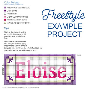 DIAMOND DOTZ ® - Fabric ROLL - Grid with Adhesive 48 x 99cm (19 x 39 in)(Fabric Size), Diamond Painting Canvas, Diamond Painting Paper, Diamond Dotz Accessories and Tools, Diamond Dotz Supplies