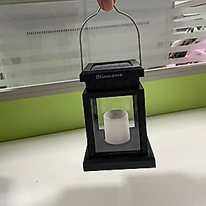 Solar Lanterns Outdoor Hanging Waterproof Solar Powered Patio Yard Backyard Christmas Decorative Candle Lanterns Umbrella Lights Post Deck Tree Floor Lamps