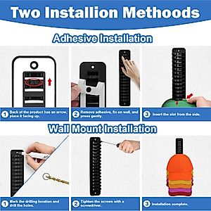 MAGTSMEI Hat Organizer for Baseball Caps, 1 Pack Hat Rack Adhesive Hat Hooks for Wall Hold Up to 16 hats, Hat Storage Display Hat Hanger Holder for Door Closet, Patent Pending