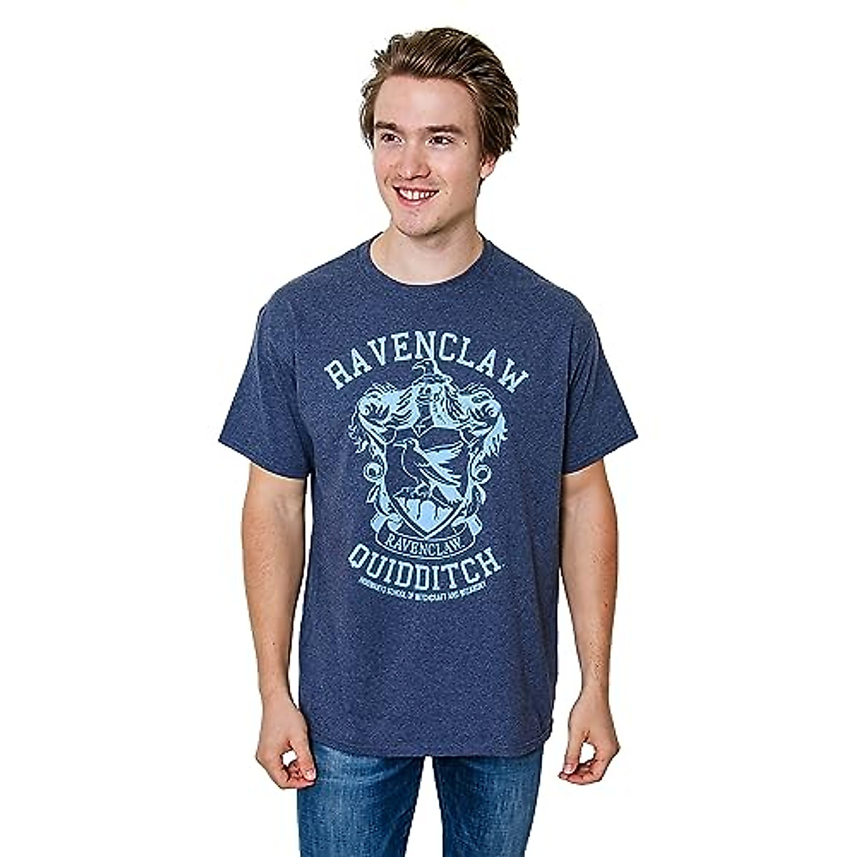 Harry Potter Ravenclaw Quidditch Team Adult T-Shirt(MD, Navy Heather)