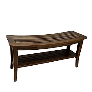AlaTeak Teak Indoor Outdoor Patio Garden Yard Bath Shower Spa Waterproof Stool Bench