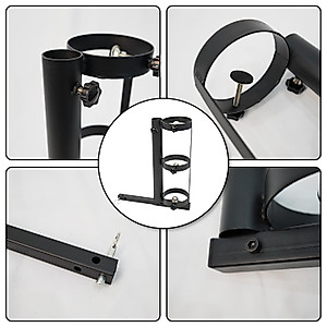 MOOFI Oxygen Tank Holder Cane Holder 2-in-1, Mobility Scooters & Power Chairs Accessories Suitable for Scooters & Power Chairs Equipped with 1" X 1" Hitch Receiver, 18.9" x 6" x 17.6"