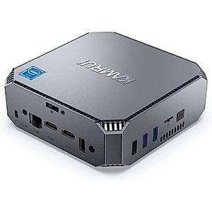 KAMRUI Mini PC,Windows 10 pro 8GB RAM 256GB SSD Micro Desktop Computers, Supports 4K HD Dual Screen/2.4G +5G WiFi/Gigabit Ethernet/BT 4.2 Small Form Factor Computer For Office/Remote Work/Home Theater