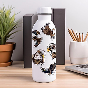 Pack 50 Pcs Animal Eagle Stickers for Water Bottles Waterproof Laptop Luggage Computer Phone Case Scrapbooking Guitar Teens Adults Funny Aesthetic Sticker Packs Small Vinyl Decals