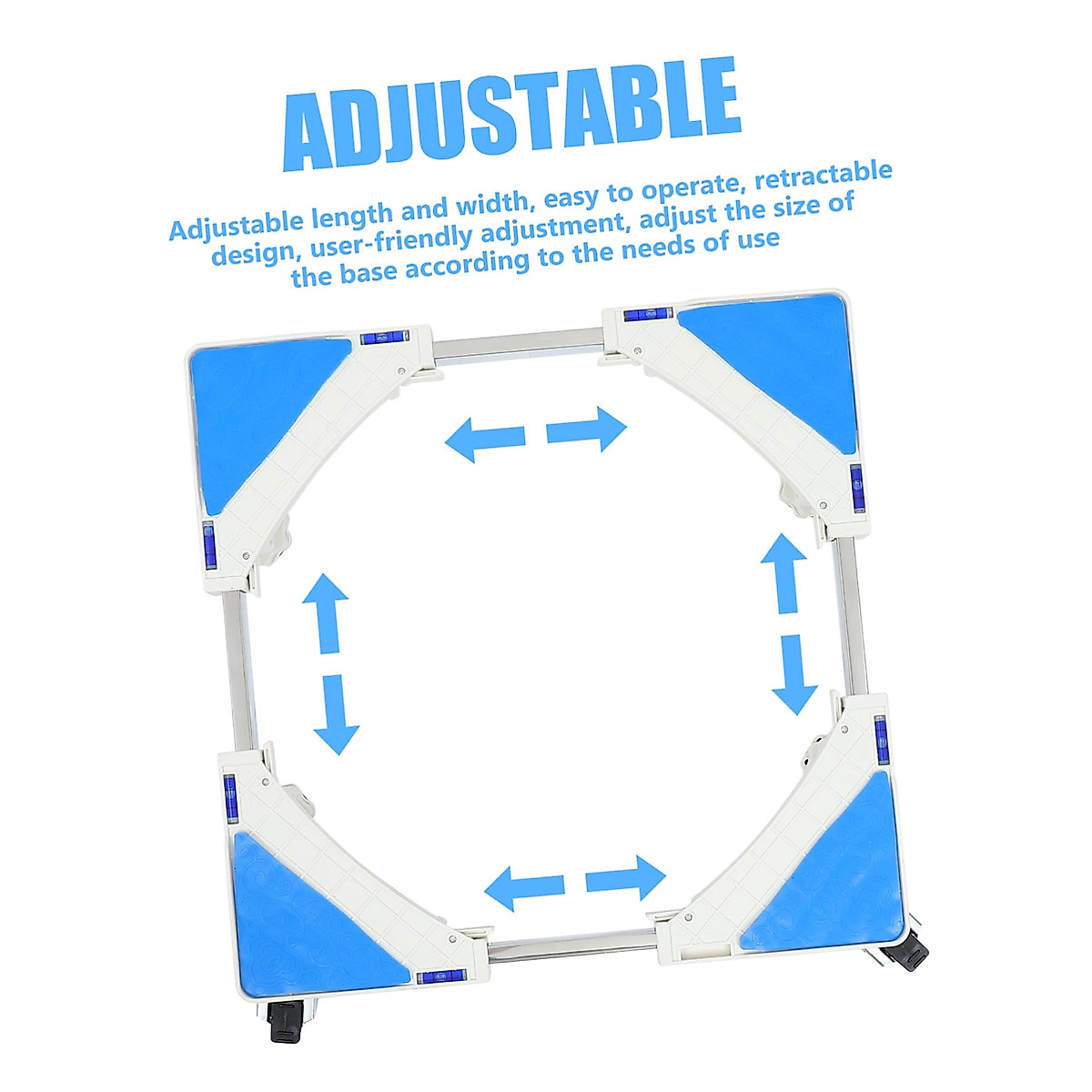 SHOWERORO Shelf Kitchen Appliance Movable Base Braces Washing Machine Base Washing Machine Bottom Stand Dryer Machine Fridge Stand Appliance Stand Plastic Universal Wheel White Floor Mat