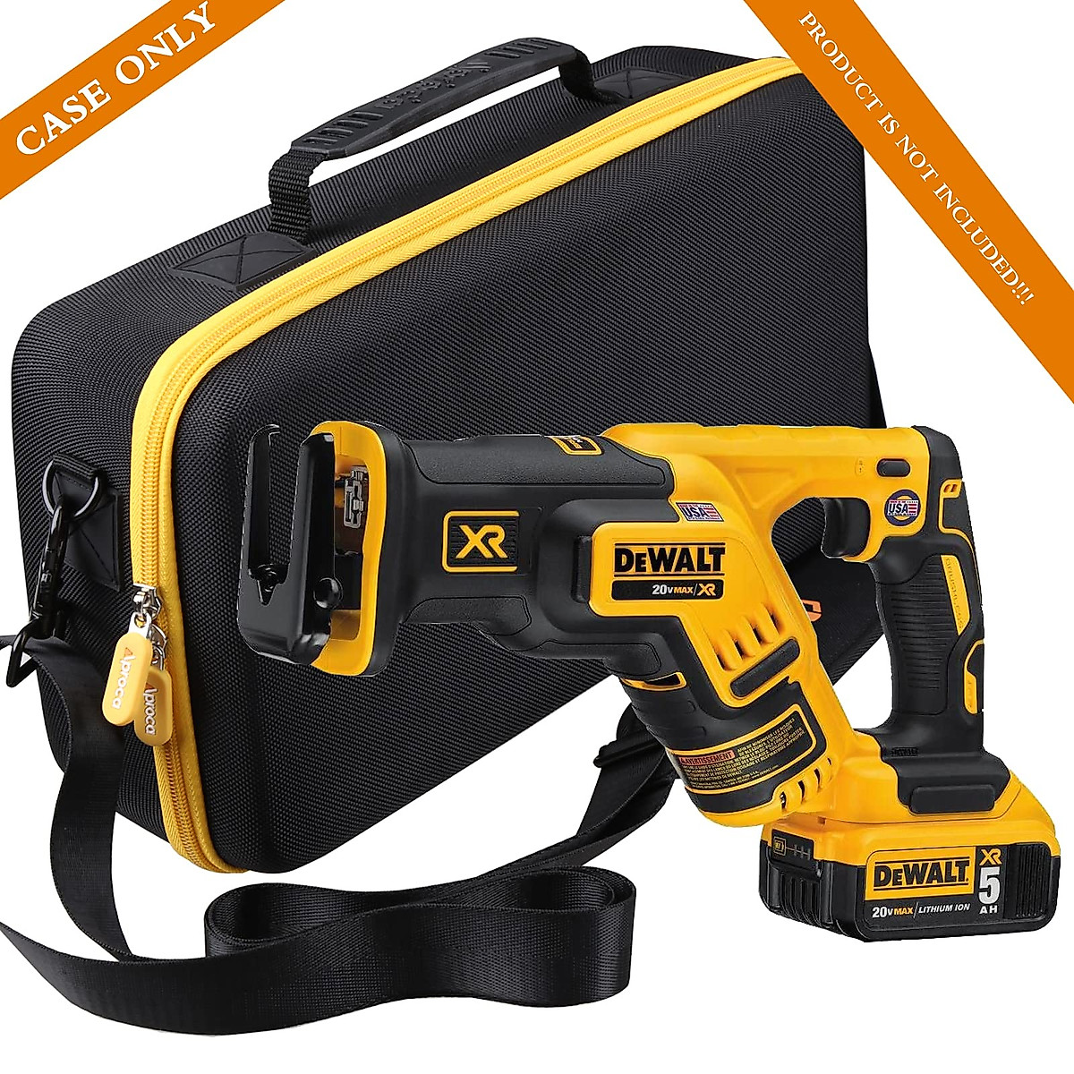 Aproca Hard Travel Storage Carrying Case, for DEWALT 20V MAX XR Reciprocating Saw(DCS367B)