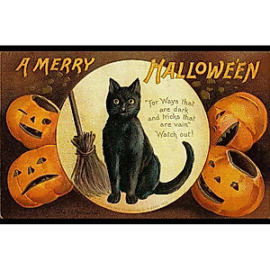 CafePress Vintage Merry Halloween Mug 11 oz (325 ml) Ceramic Coffee Mug