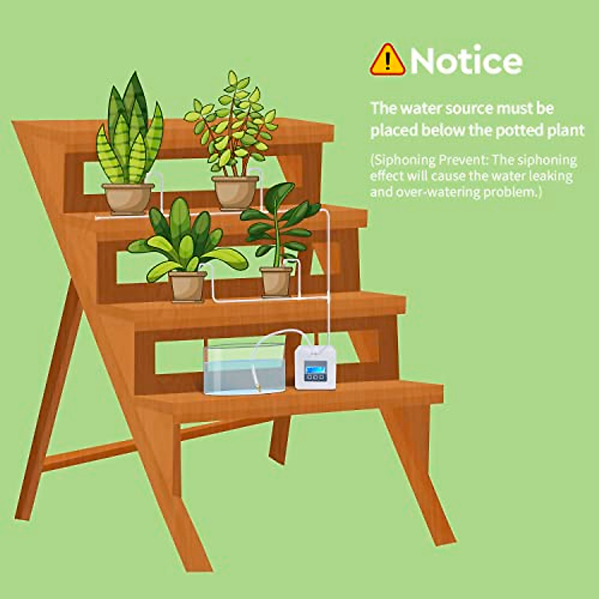 Upgraded DIY Automatic Drip Irrigation Kit, 15 Potted Houseplants Support, Indoor Watering System for Plants, with Digital Programmable Water Timer