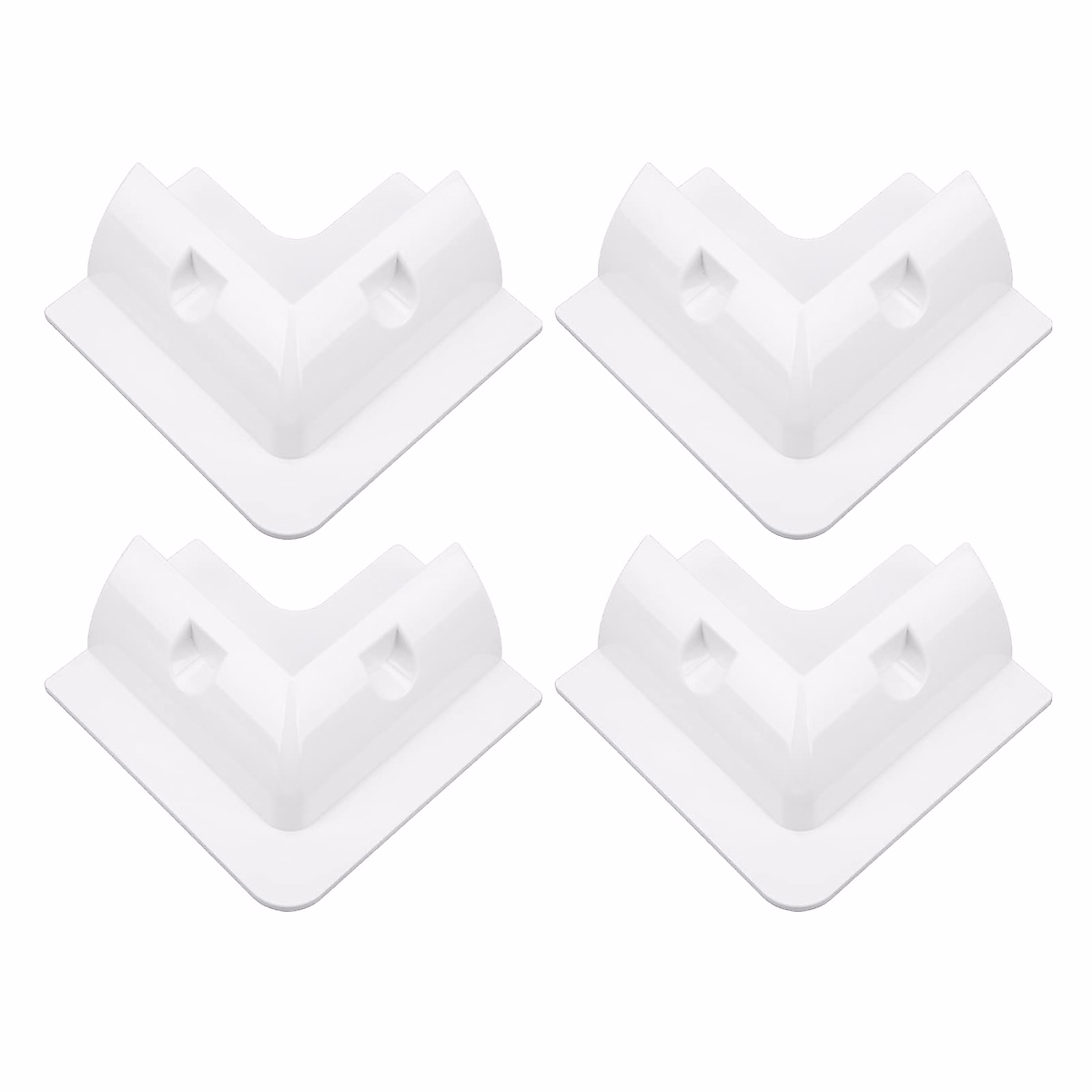Wisecoco 4pcs Solar Panel Corner Bracket, Anti UV ABS Solar Panel Roof Drill Free Support Mount for RV Boats