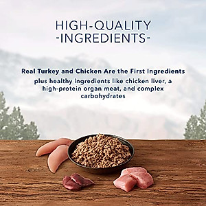 Blue Buffalo Wilderness High Protein, Natural Puppy Wet Dog Food, Turkey & Chicken Grill 12.5-oz cans (Pack of 12)