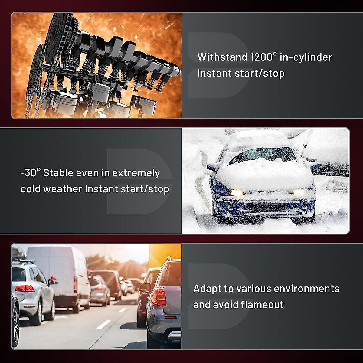 BDFHYK Set of 6 Iridium Spark Plug Compatible with Acura BMW Dodge Honda Jeep Mazda Ram 2.3L 2.5L 3.0L 3.2L 3.5L 3.7 L6 V6 Engine Replacement for 5358 ZFR6FIX-11 6441