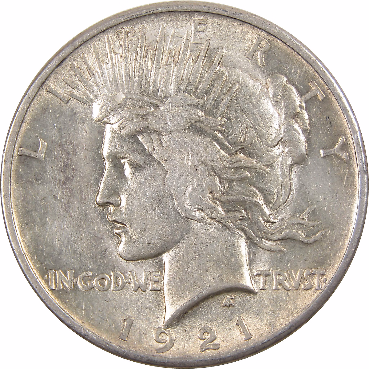 1921 High Relief Peace Dollar Borderline Uncirculated Silver SKU:I3458