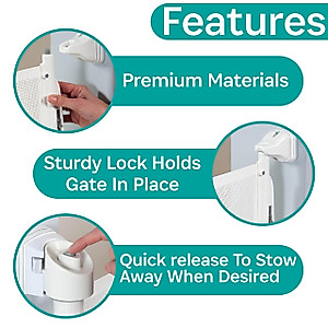 Kidco Retractable Safeway Gate - Retractable Gate with Durable Mesh for Child Protection