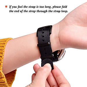 Ritche Christmas Gift Military Ballistic Nylon Watch Strap with Heavy Buckle 18mm 20mm 22mm Premium Nylon Watch Bands for Men Women, White Elephant Gifts, Stocking Stuffers for Men