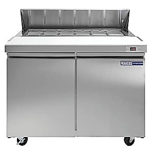 Kratos Refrigeration 69K-770 48"W Commercial, Sandwich/Salad Prep Table, 12 Pan Capacity, NSF7