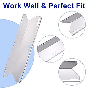 Aibabcue Gas Grill Heat Shield Replacement Parts for Jenn-Air 720-0099, 720-0336, 720-0171, 720-0511, 720-0061 Grill Model, Stainless Steel Heat Plate Tent, Grill Burner Cover for Jennair 720-0099