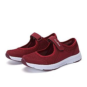 JWSVBF Wedge Sneakers for Women Orthopedic Mesh, Fashion Women Shoes Summer Sandals Slip Fitness Running Sports Shoes Comfort Casual Shoes Men