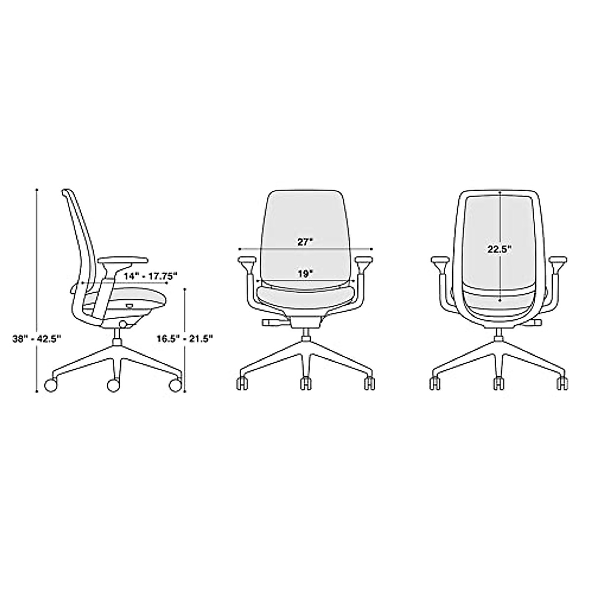 Steelcase Series 2 Office Chair, Air Back, Carpet Casters, Era Fabric (Pink Lemonade)